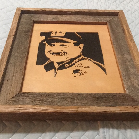 Wall Decor | 12 X 14 Laser Cut Wooden Portrait Of Dale Earnhardt | Poshmark